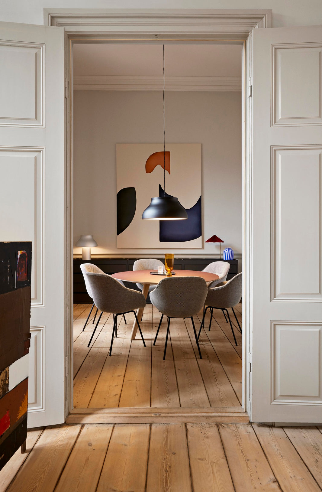 HAY About a Chair AAC 127 Soft eetkamerstoel gestoffeerd Olavi 07 blau ...