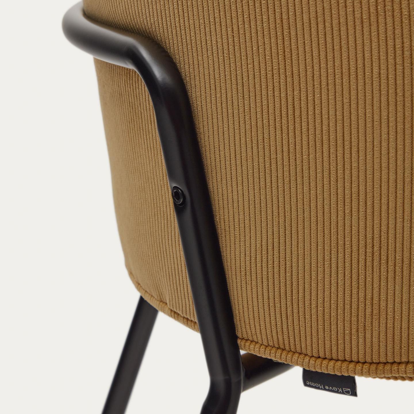 Kave Home Yunia eetkamerstoel Corduroy Mustard – HelloChair