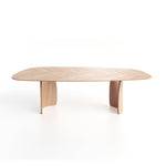Mobitec Dolmen T0300 eettafel organic mat gelakt eikenhout visgraat 23 ...