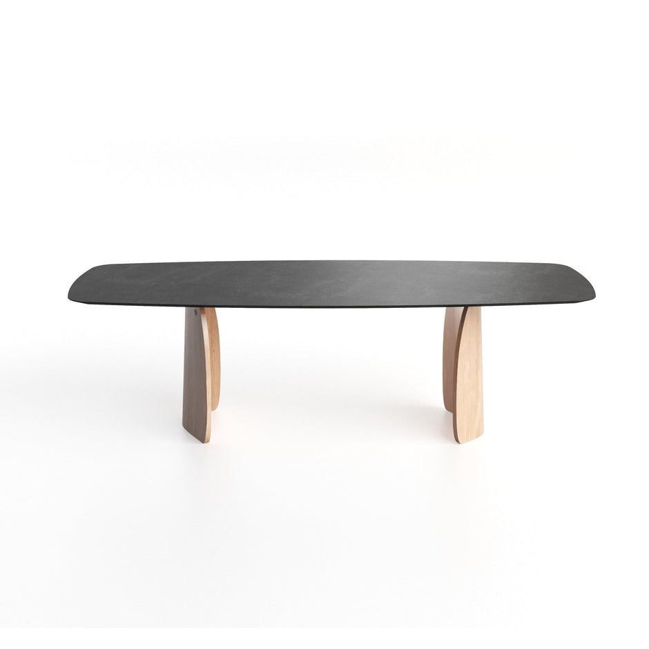 Mobitec Dolmen T0700 eettafel Deens ovaal Fenix antraciet blad 200x100 ...