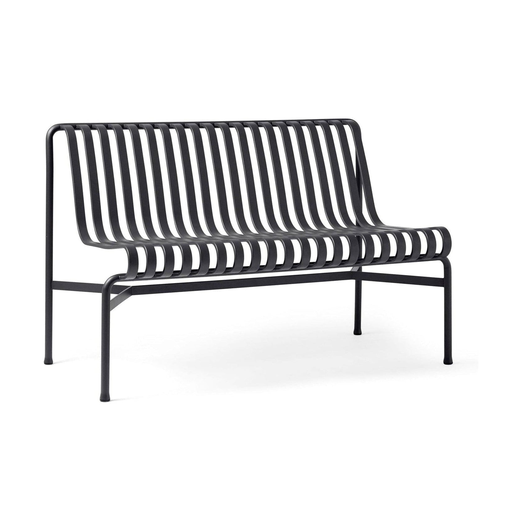 HAY Palissade tuinbank met rugleuning anthracite – HelloChair