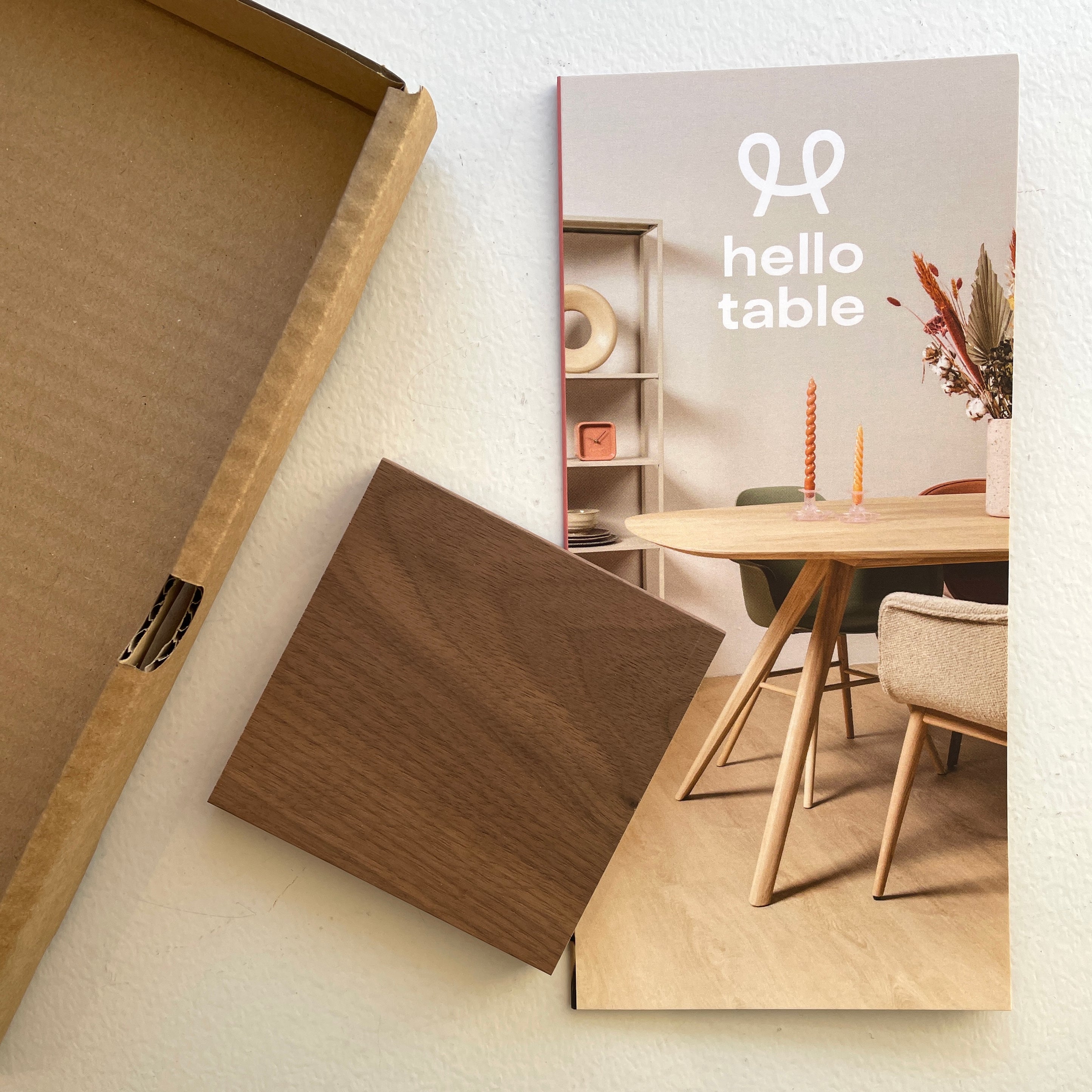 HelloTable kleurstaal Noten – HelloChair