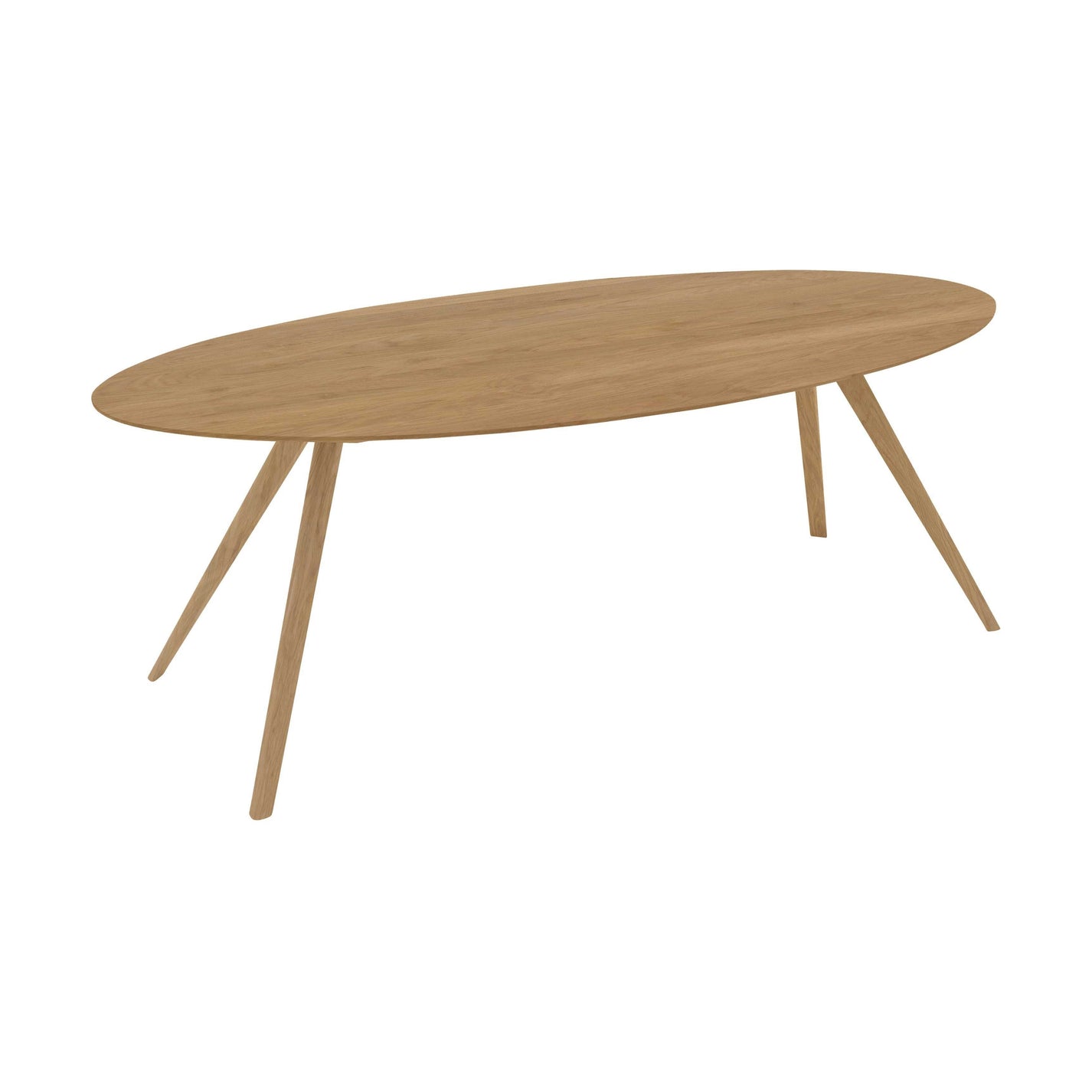 HelloTable Novum 30 eettafel ovaal 200x100 cm eiken Naturel – HelloChair