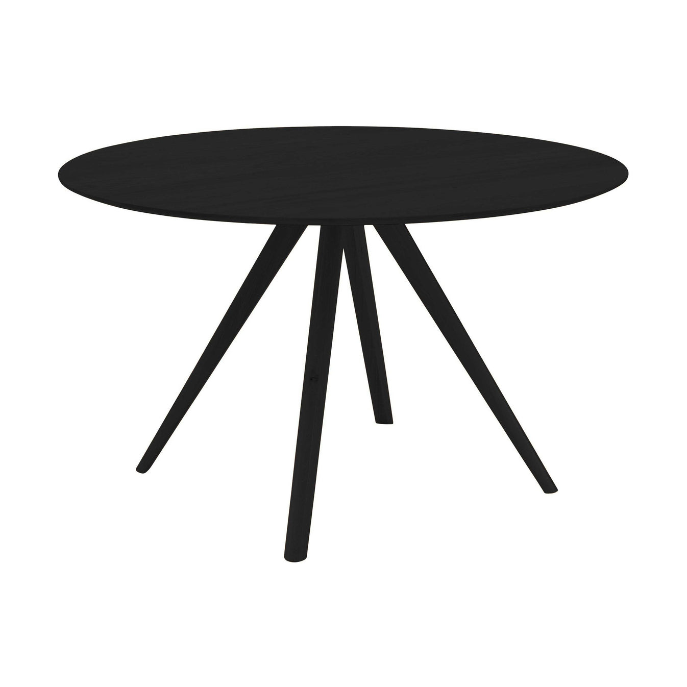 HelloTable Novum 30 eettafel rond Ø130 cm eiken Zwart – HelloChair